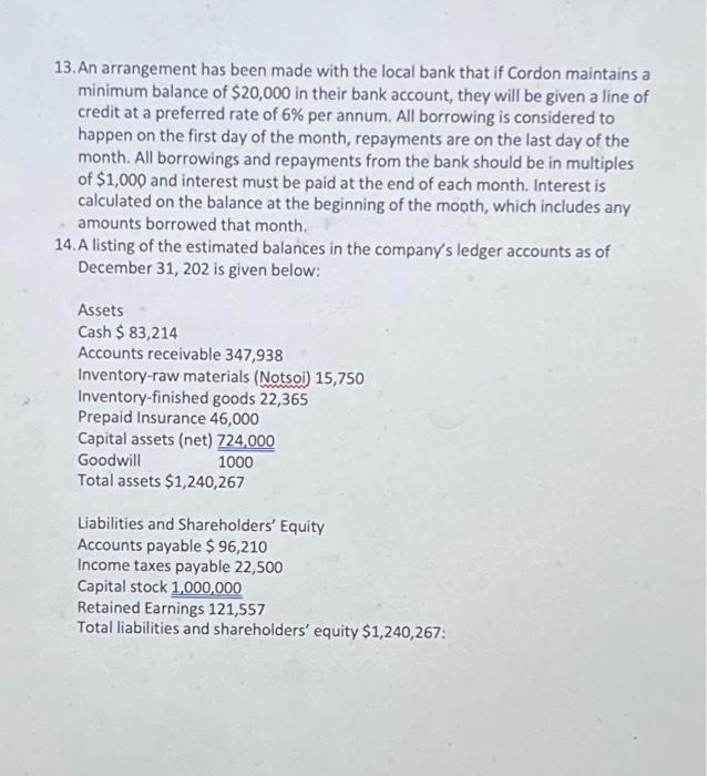 Solved Wacky Widgets Ltd. is a company that manufactures and | Chegg.com