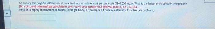 Solved An anmaty that payt $13,000 a year at an armavi | Chegg.com