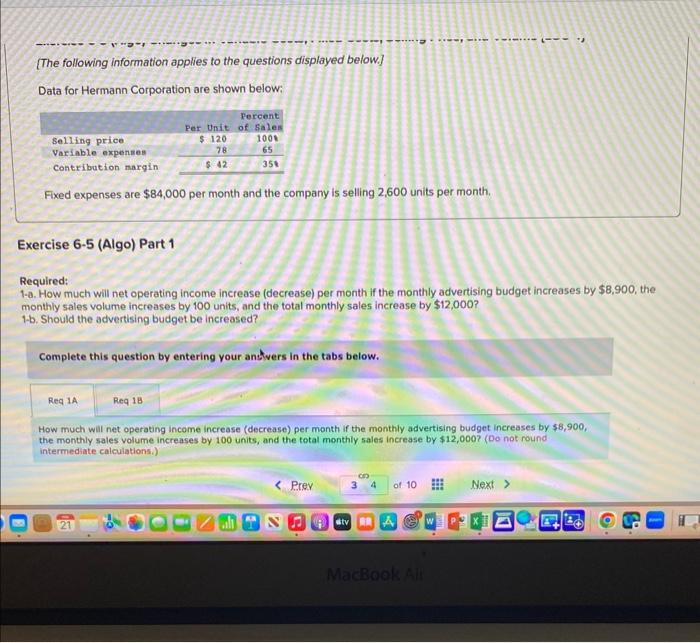 Solved The Following Information Applies To The Questio 