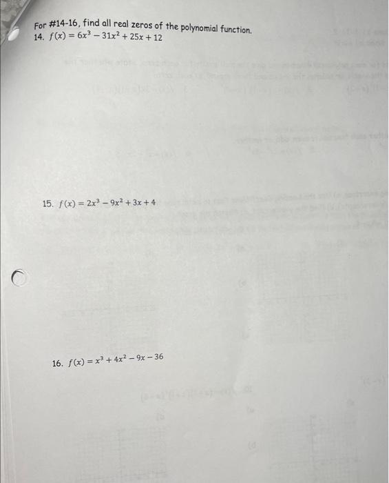 Solved 1. Solve the equation 2x3−5x2−4x+3=0 given than 3 is | Chegg.com