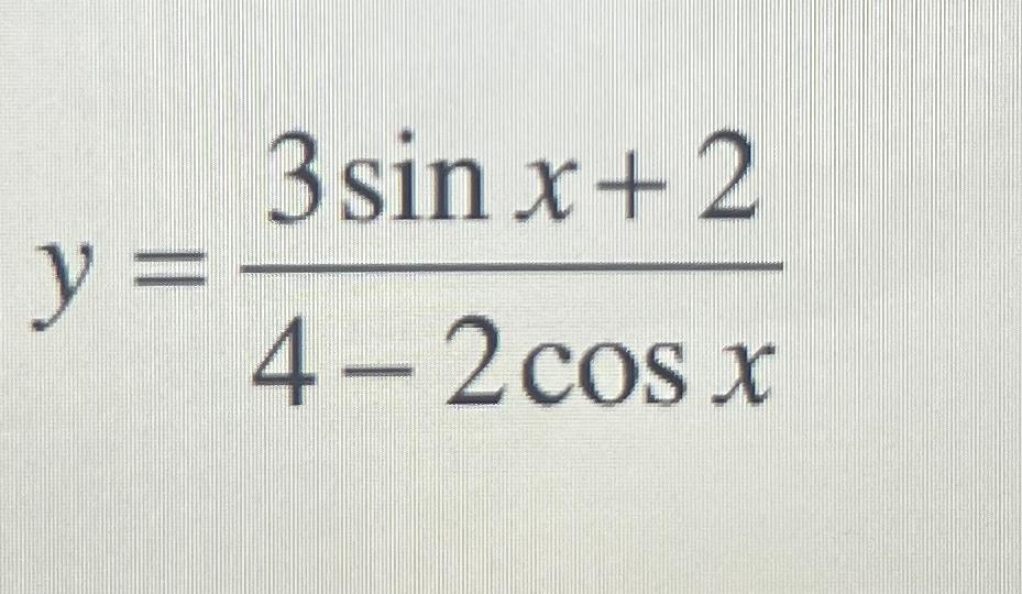 Solved y=3sinx+24-2cosx ﻿ Find the first derivative | Chegg.com