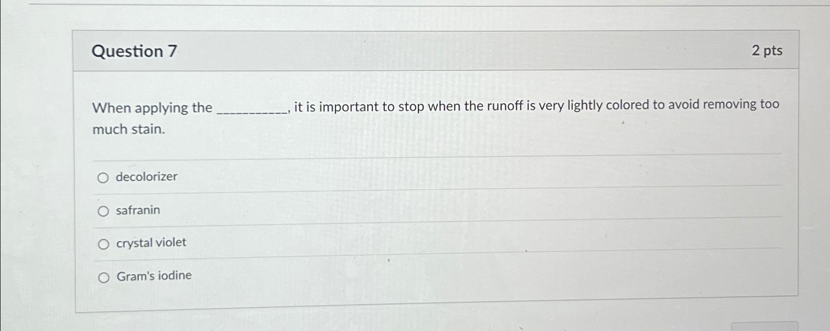 Solved Question 72 ﻿ptsWhen applying the it is important to | Chegg.com