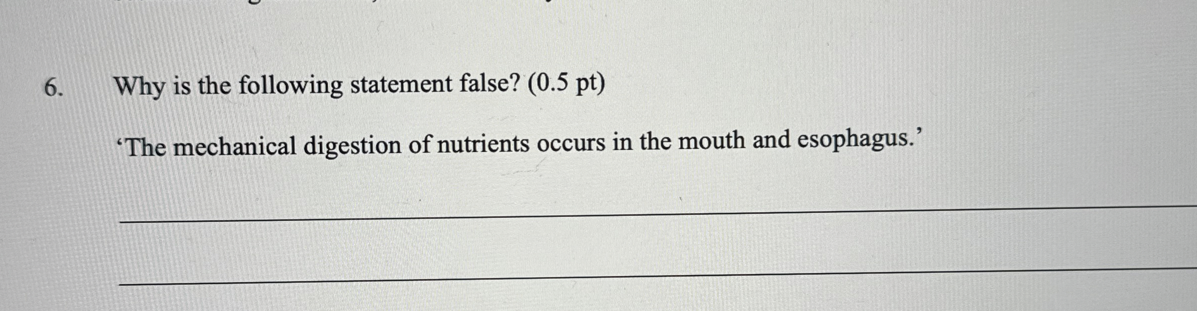 Solved Why is the following statement false? (0.5pt)'The | Chegg.com