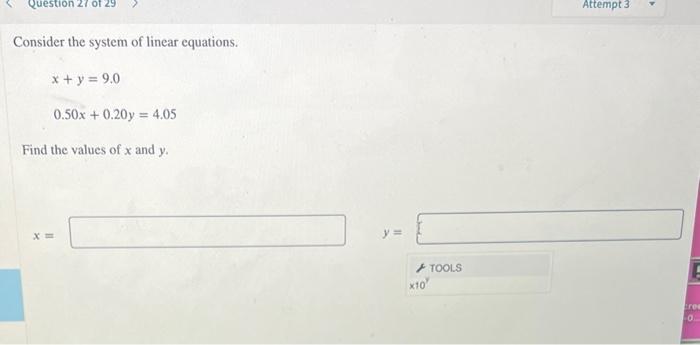 Solved Consider the system of linear equations. | Chegg.com