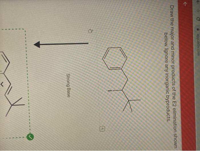 Solved Draw the major and minor products of the E2 | Chegg.com