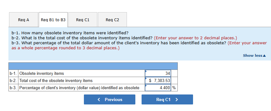 Solved b-1. ﻿How many obsolete inventory items were | Chegg.com