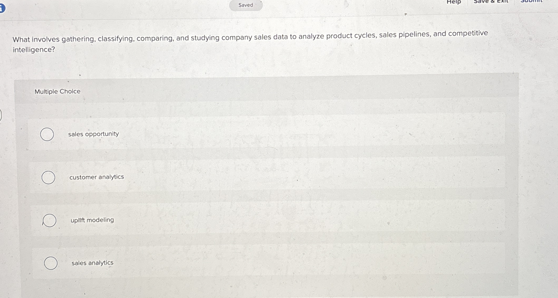 Solved What involves gathering, classifying, comparing, and | Chegg.com