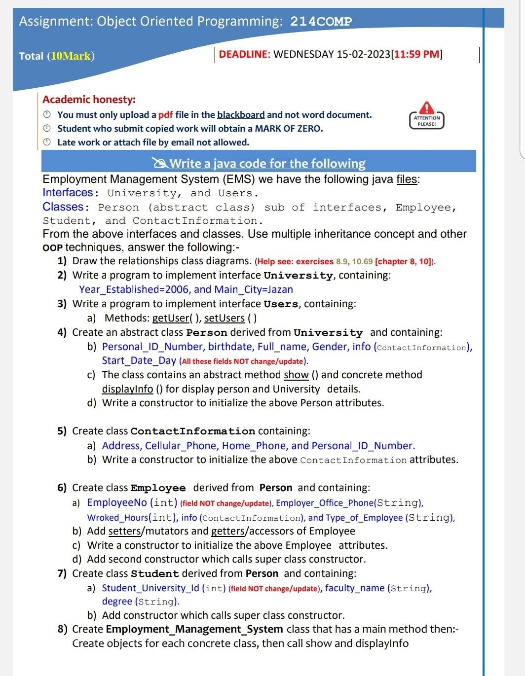 Solved Academic honesty: You must only upload a pdf file in | Chegg.com