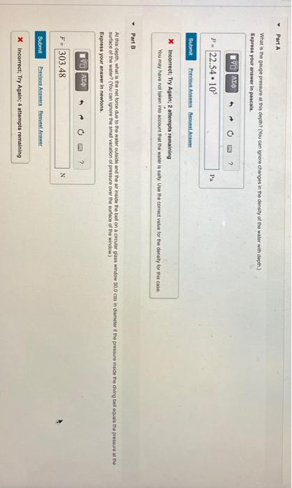 Solved You are designing a diving bell to withstand the | Chegg.com