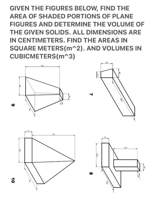 Solved GIVEN THE FIGURES BELOW, FIND THE AREA OF SHADED | Chegg.com