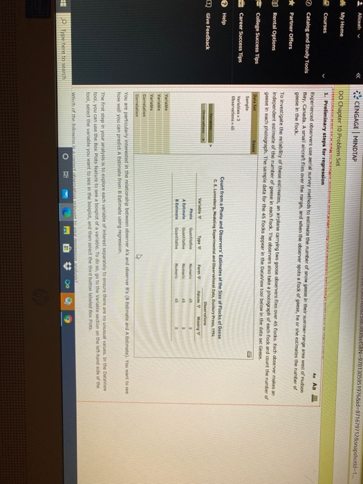 Do Chapter 10 Problem Set Var Observations Variable Y