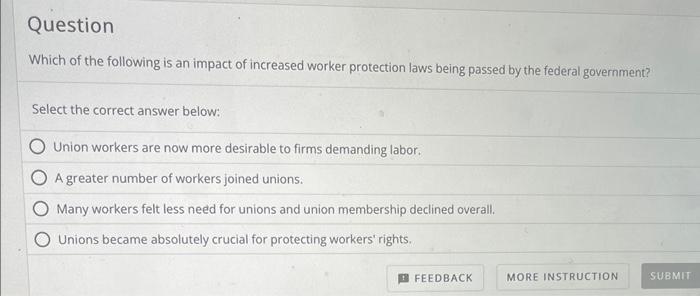 Solved Which of the following is an impact of increased | Chegg.com