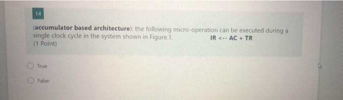 Solved 14 (accumulator based architecture, the following | Chegg.com