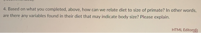 4. Based on what you completed, above, how can we | Chegg.com