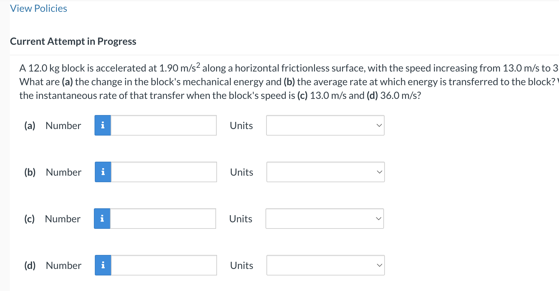 Solved Current Attempt in ProgressA 12.0kg ﻿block is | Chegg.com