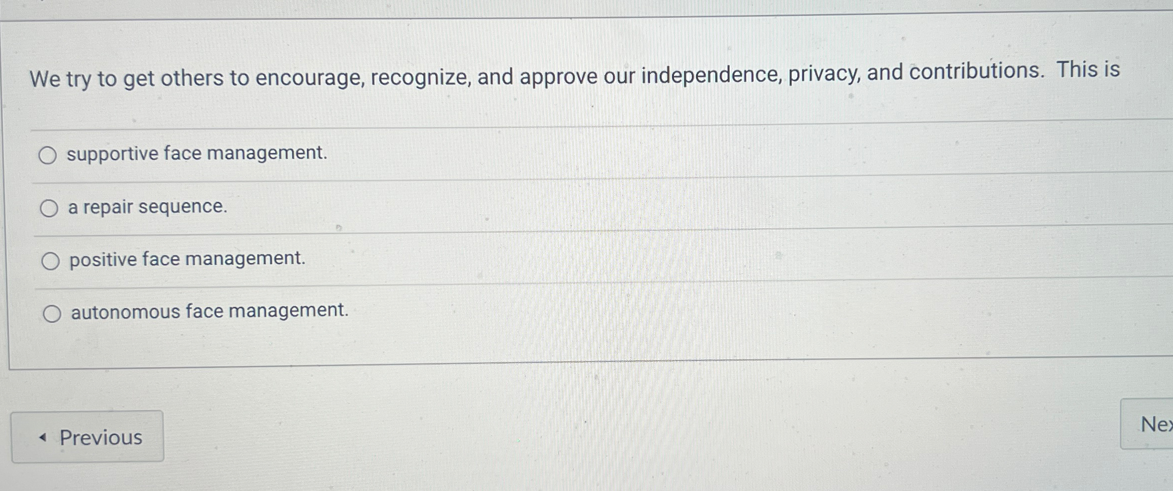 Solved We try to get others to encourage, recognize, and | Chegg.com