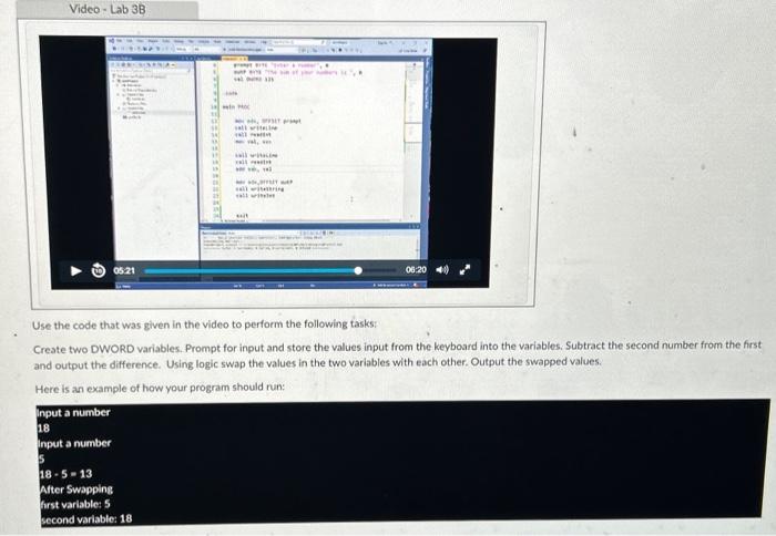 Solved Use The Code That Was Given In The Video To Perform 0284