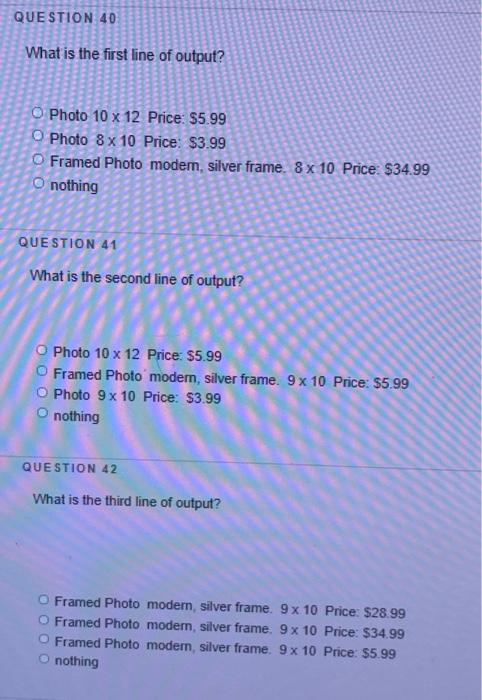 Solved using static System.Console; class PhotoDemo { static | Chegg.com