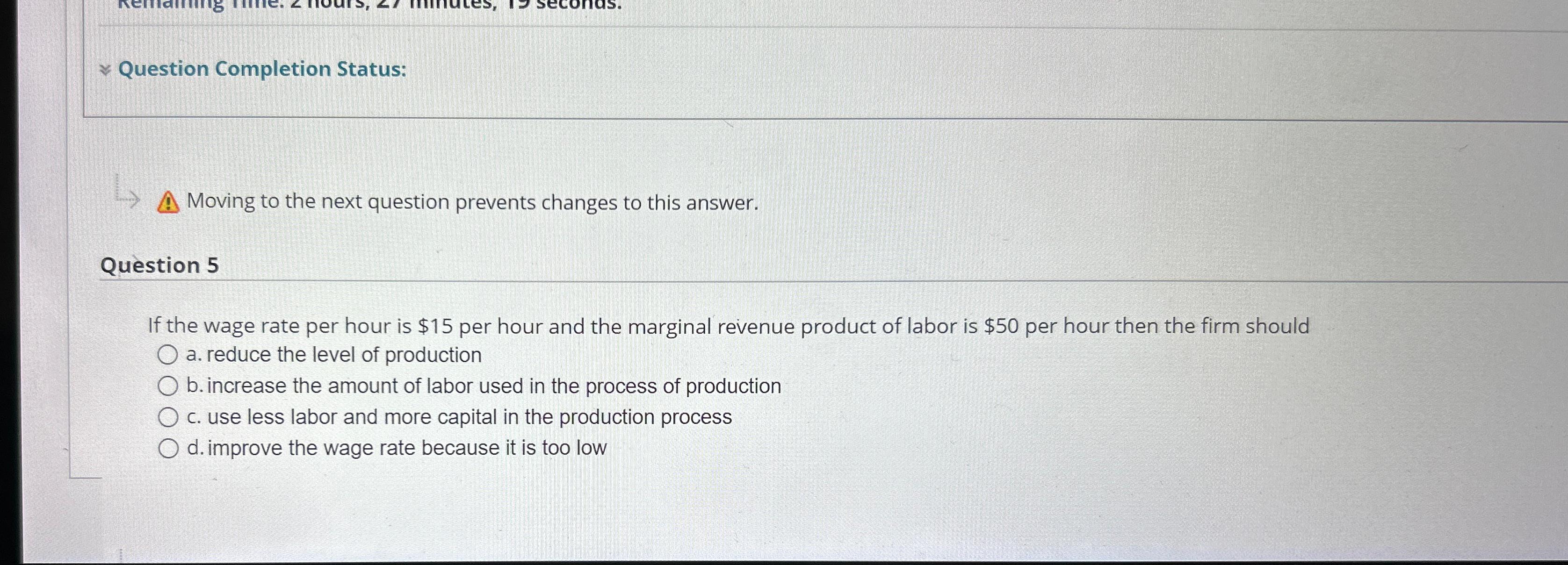 Solved ₹ ﻿Question Completion Status:4 ﻿Moving to the next | Chegg.com