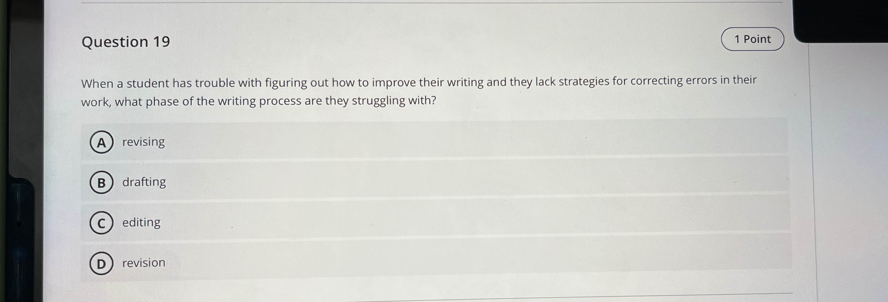 Solved Question 191 ﻿PointWhen a student has trouble with | Chegg.com