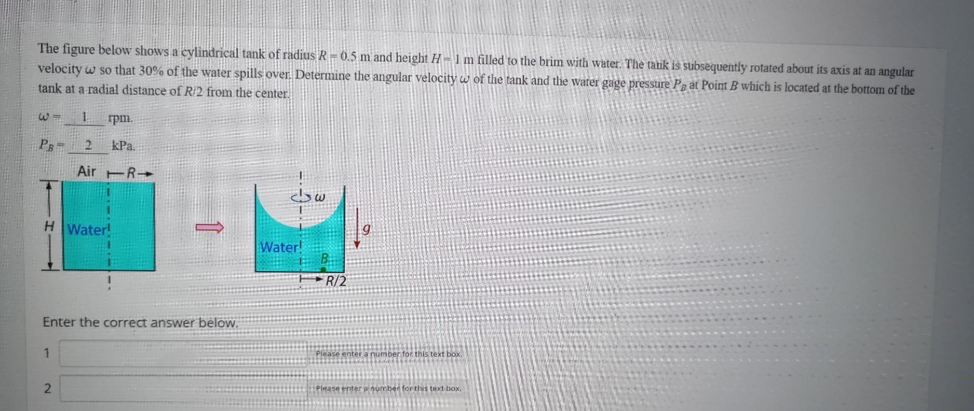 Solved The figure below shows a cylindrical tank of radius | Chegg.com