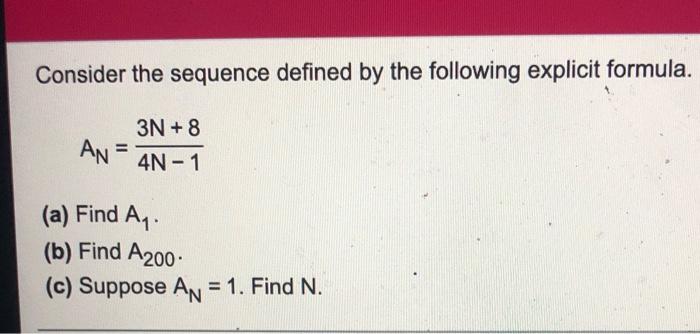 Solved Consider the sequence defined by the following | Chegg.com