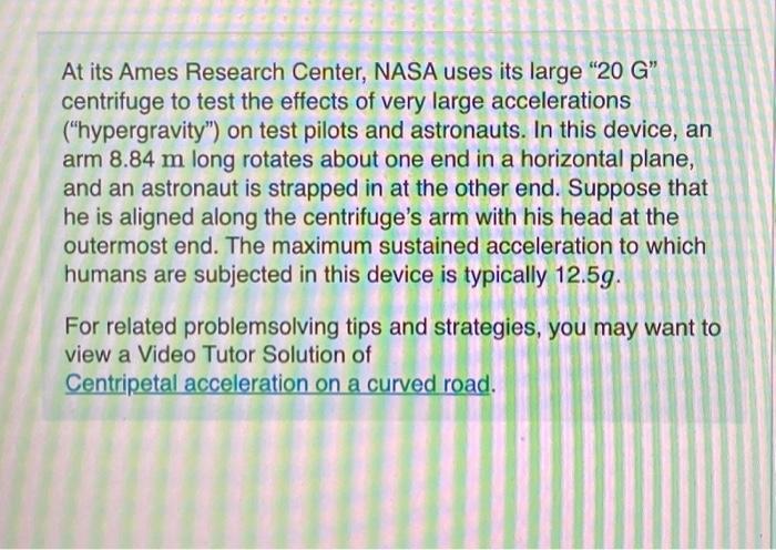 Solved At its Ames Research Center, NASA uses its large "20 | Chegg.com
