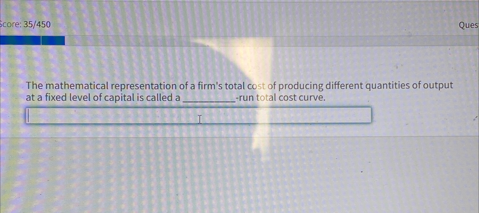 Solved Score: 35450The mathematical representation of a | Chegg.com