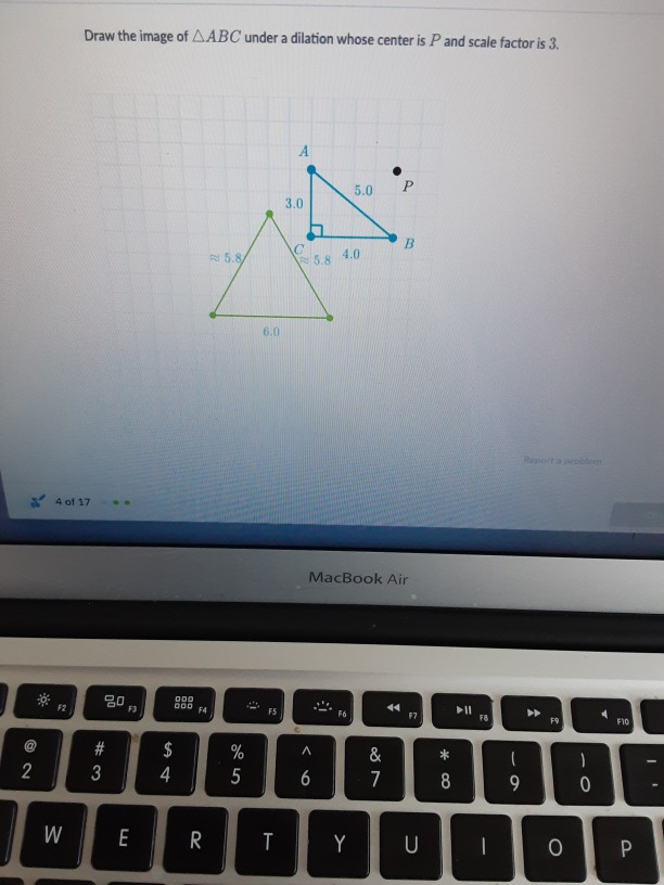 Solved Draw the image of AABC under a dilation whose center | Chegg.com