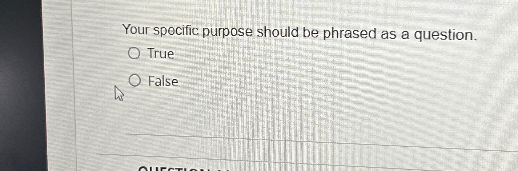 Solved Your specific purpose should be phrased as a | Chegg.com