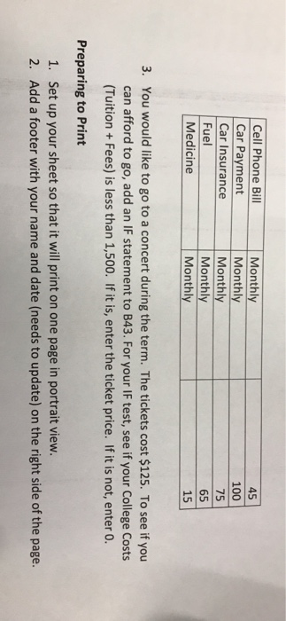 Solved Formulas - Setup the worksheet with formulas! 1. Open | Chegg.com