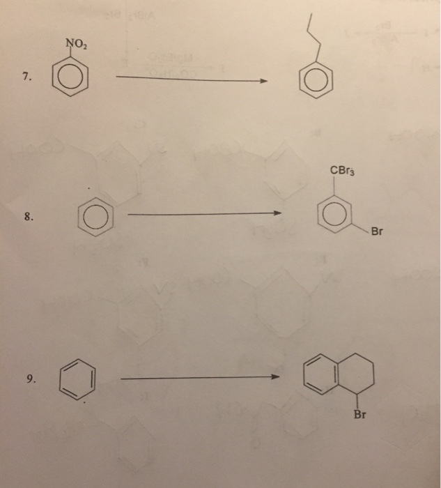 Solved NO, 7. CBr3 8 . Br 9. Br | Chegg.com