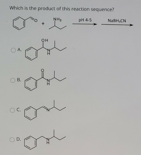 Solved Which is the product of this reaction sequence? NH2 | Chegg.com