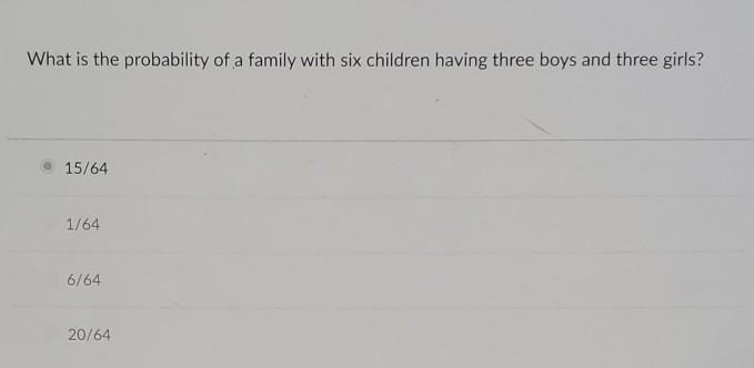 Solved What is the probability of a family with six children | Chegg.com