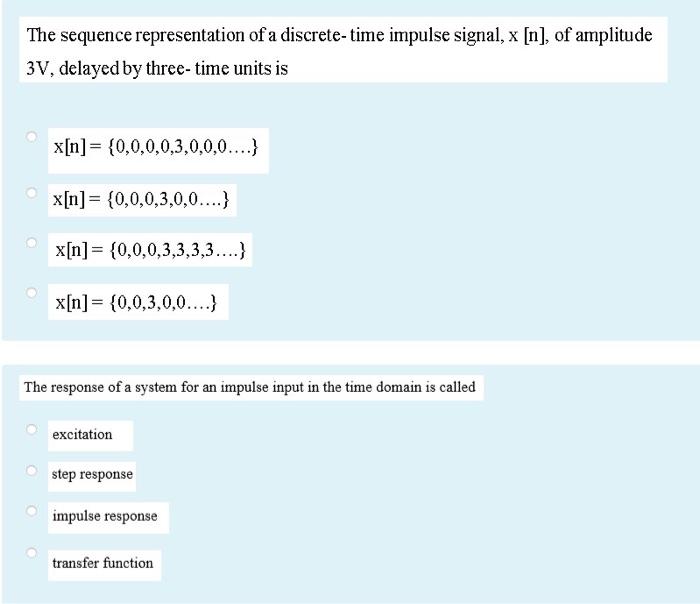 Solved The sequence representation of a discrete-time | Chegg.com
