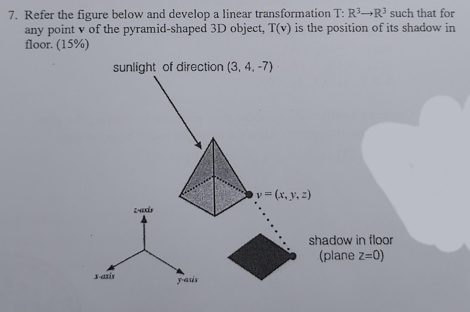 Solved a 7. Refer the figure below and develop a linear | Chegg.com