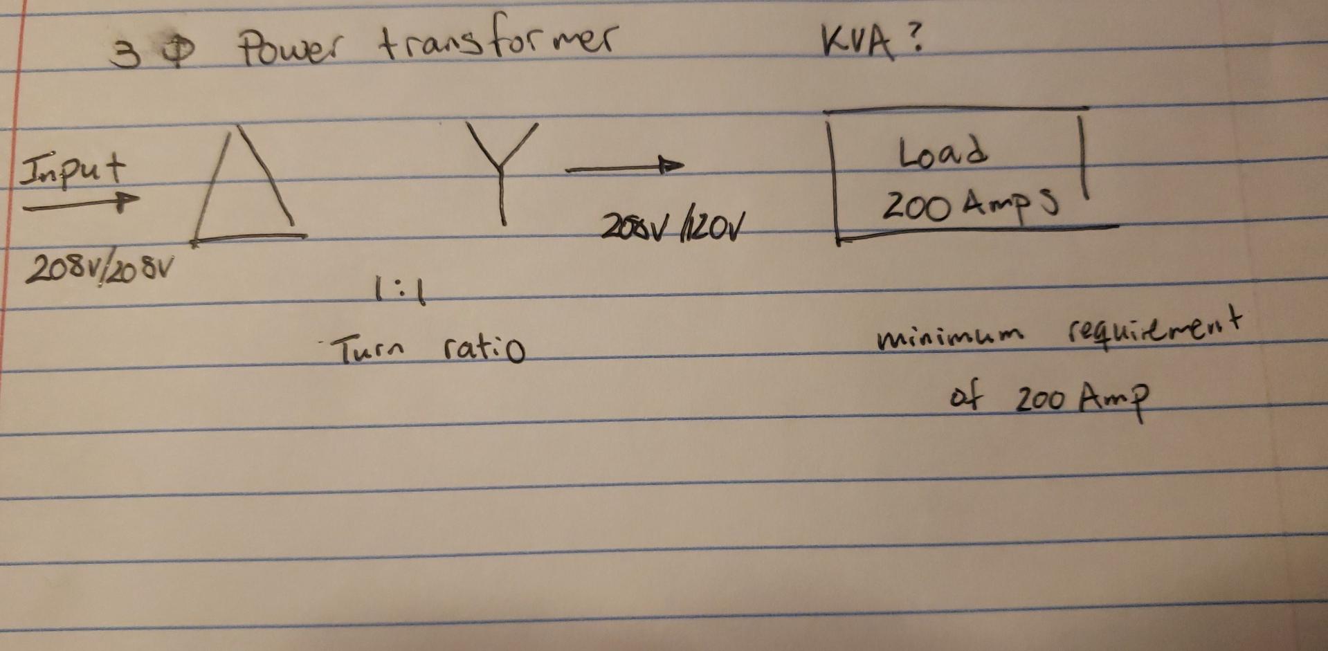 Solved Calculate the apparent power in Kva for a 3 phase | Chegg.com