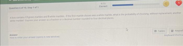 Solved A boxcontains 13 green marbles and 9 white marbles, | Chegg.com
