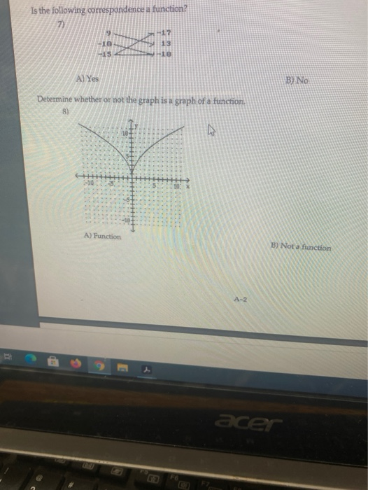 Solved Is the following correspondence a function? 7) 12 13 | Chegg.com