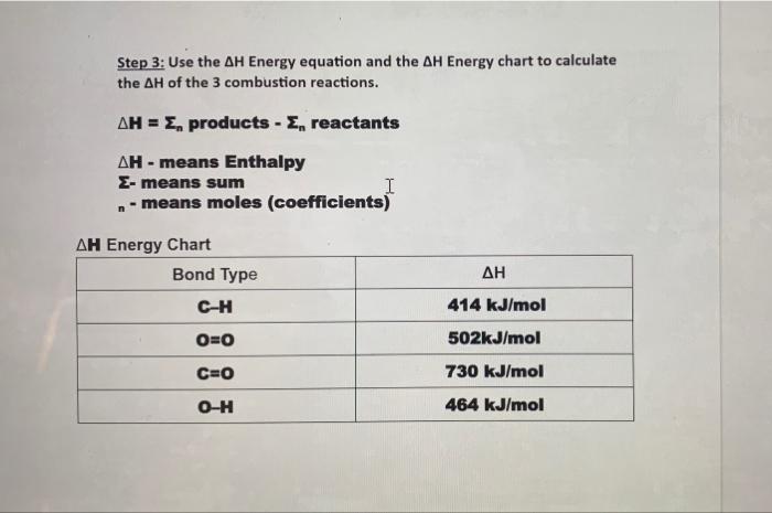 Step 3: Use the AH Energy equation and the AH Energy | Chegg.com