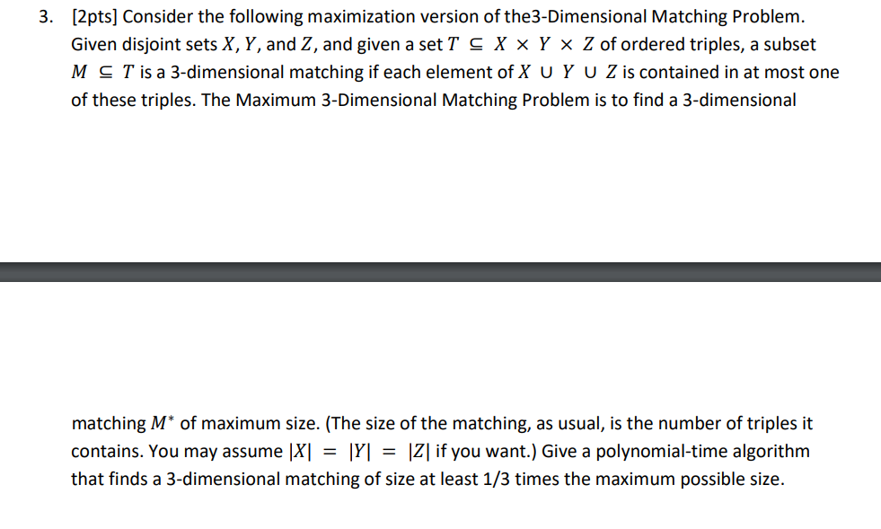 Solved [2pts] ﻿consider The Following Maximization Version