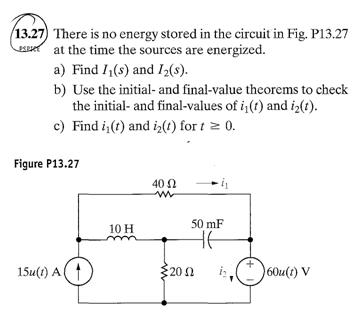 Solved There is no energy stored in the Circuit in Fig. | Chegg.com