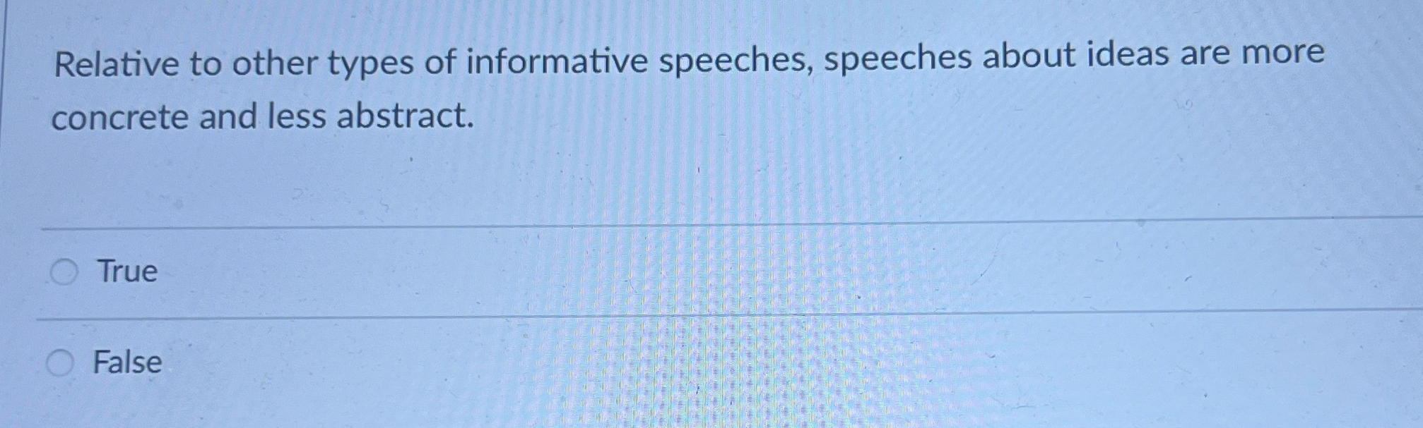 Solved Relative to other types of informative speeches, | Chegg.com