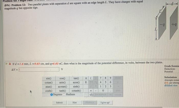 Solved Problem Set 3 Begin D (8%) Problem 12: Two parallel | Chegg.com Solved Problem Set 3 Begin D (8%) Problem 12: Two parallel | Chegg.com