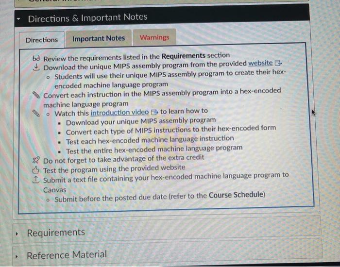 6d Review the requirements listed in the Requirements | Chegg.com