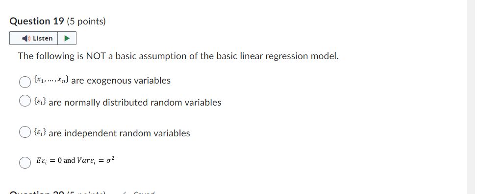 Solved Question 19 (5 ﻿points)The following is NOT a basic | Chegg.com