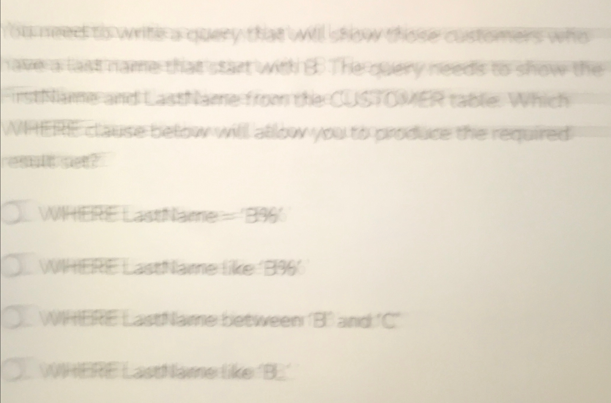 Solved You need to write a query that will show those | Chegg.com