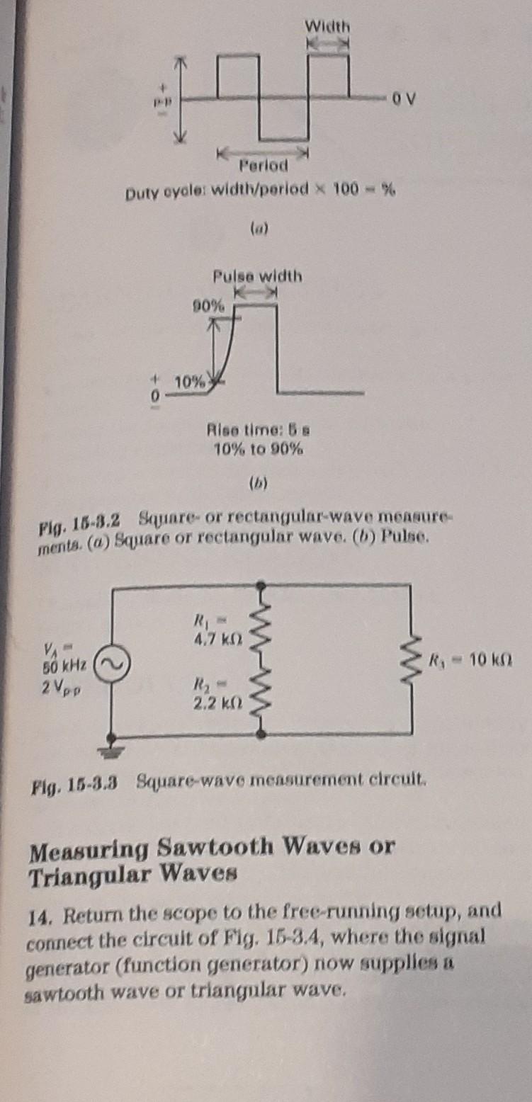 Measuring Square Waves or Rectangular Waves Square | Chegg.com