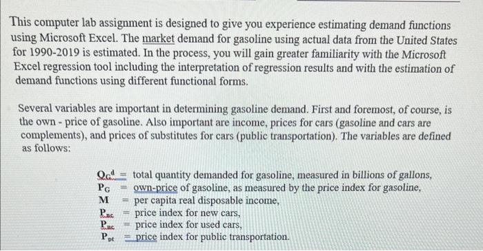2) Refer to the Excel regression output* and write | Chegg.com