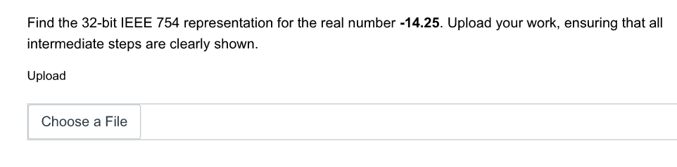 Solved Find the 32-bit IEEE 754 ﻿representation for the real | Chegg.com